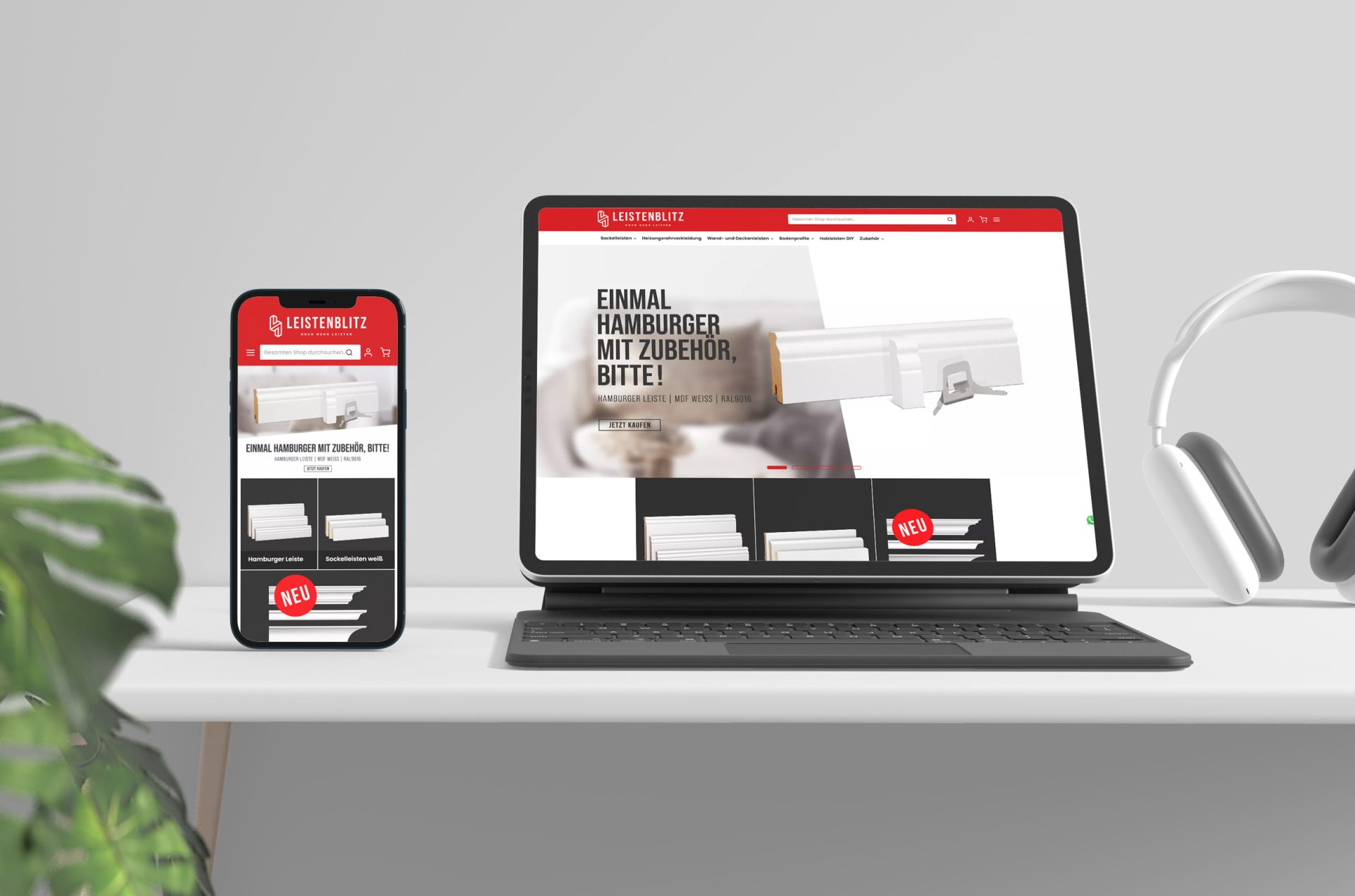 Re-Branding von leistenblitz.de - codeenterprise GmbH - E-Commerce-Agentur mit 100% Shopware ...